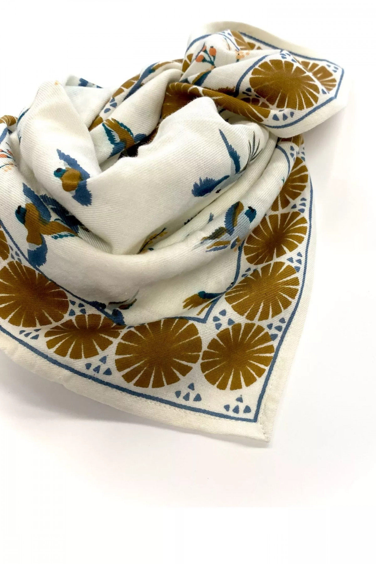 Foulard Manika Cerisier | Fleur de vanille - L'Instant Créatif